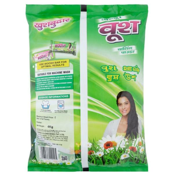 Woosh Ultra Khushbudar Washing Powder 4 kg - JioMart