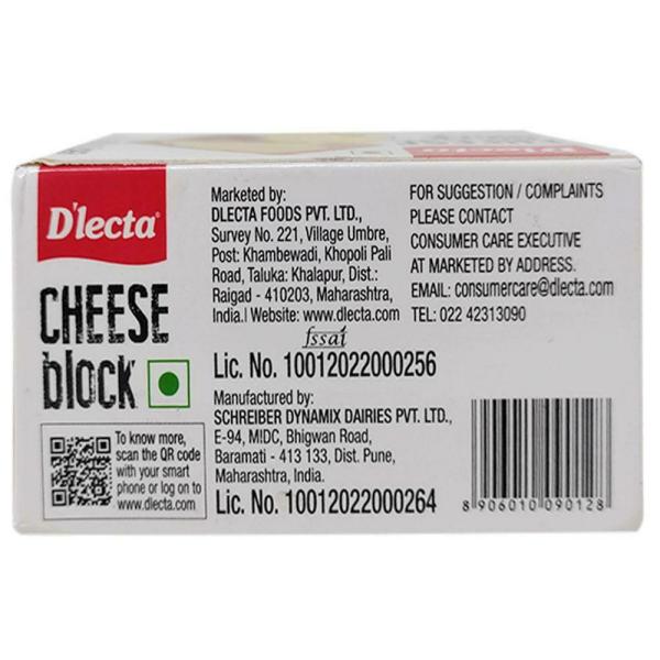 D'lecta Cheese Block 200 g (Carton) - JioMart