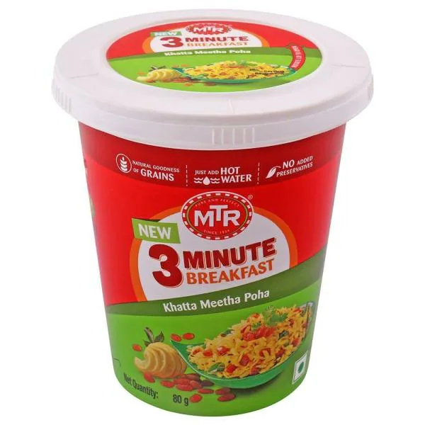 MTR 3 Minute Breakfast Khatta Meetha Poha Mix 80 g - JioMart