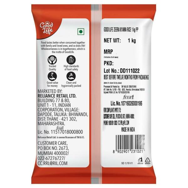 Good Life Jeera Kyama Rice 1 kg - JioMart