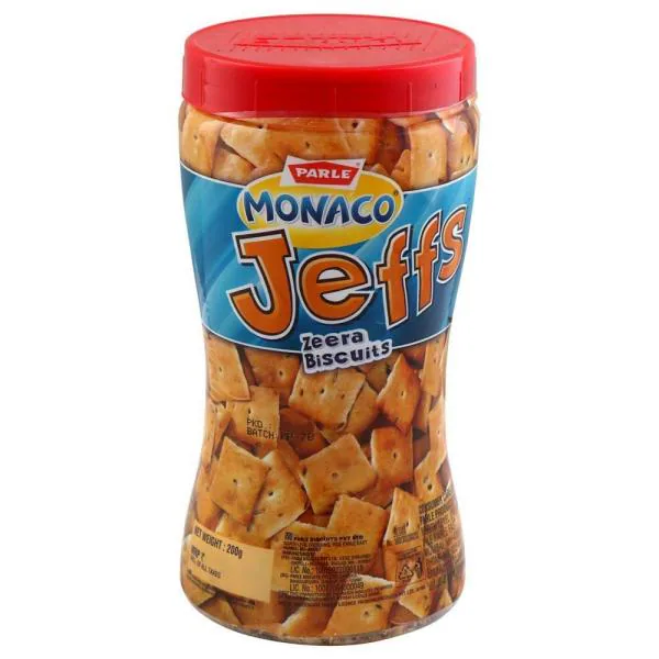 Parle Monaco Jeffs Zeera Biscuits 200 g - JioMart