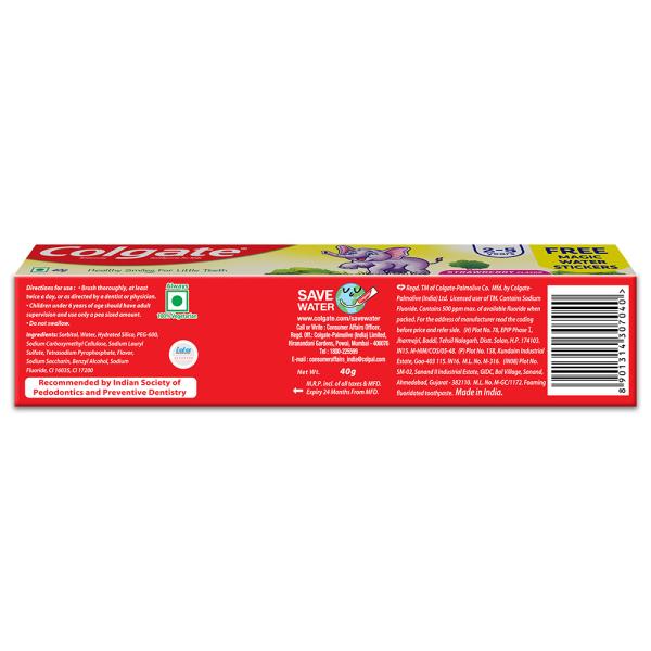 Colgate Strawberry Flavor Kids Toothpaste 40 g (2-5 Years) - JioMart