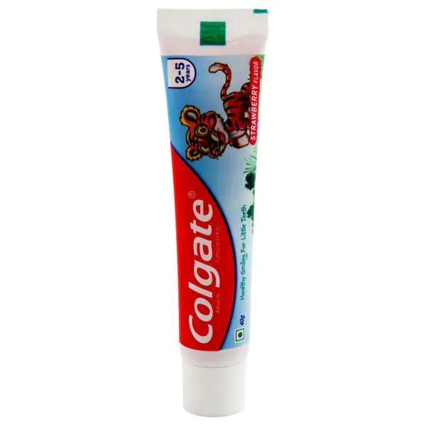 Colgate Strawberry Flavor Kids Toothpaste 40 g (2-5 Years) - JioMart