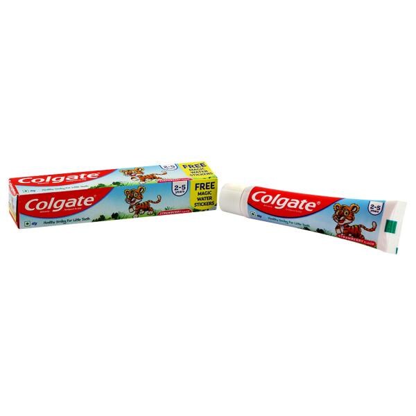 Colgate Strawberry Flavor Kids Toothpaste 40 g (2-5 Years) - JioMart