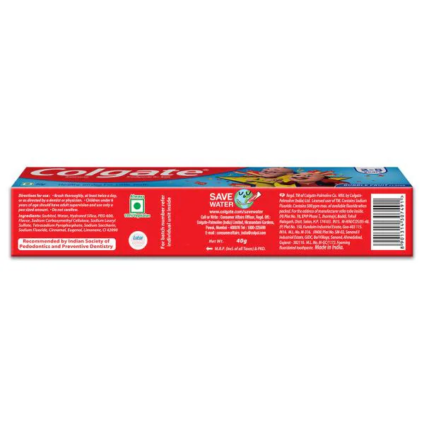 Colgate Bubble Fruit Flavor Kids Toothpaste 40 g (2-5 Years) - JioMart