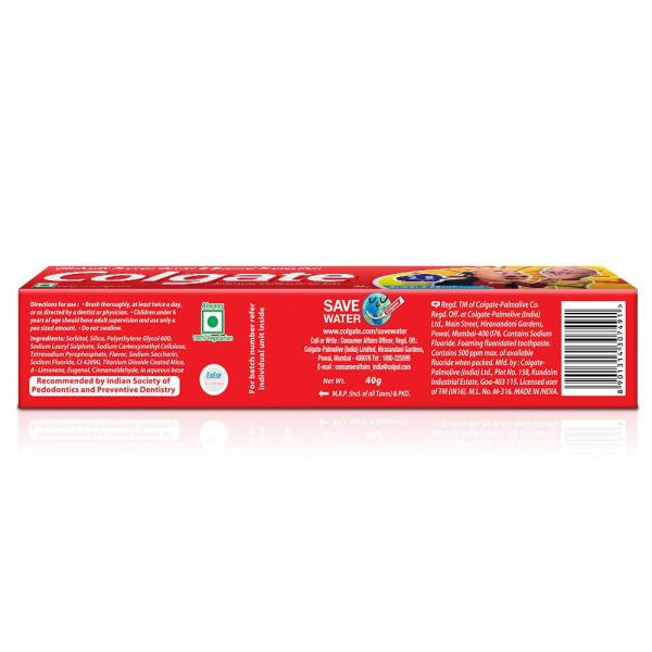 Colgate Bubble Fruit Flavor Kids Toothpaste 40 g (2-5 Years) - JioMart