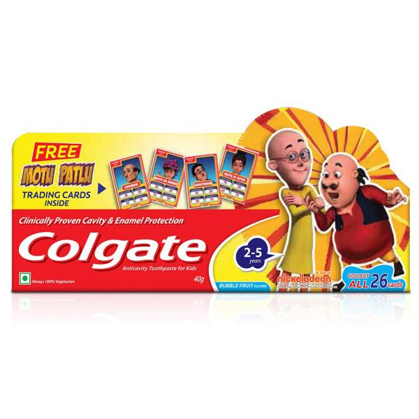 Colgate Bubble Fruit Flavor Kids Toothpaste 40 g (2-5 Years) - JioMart