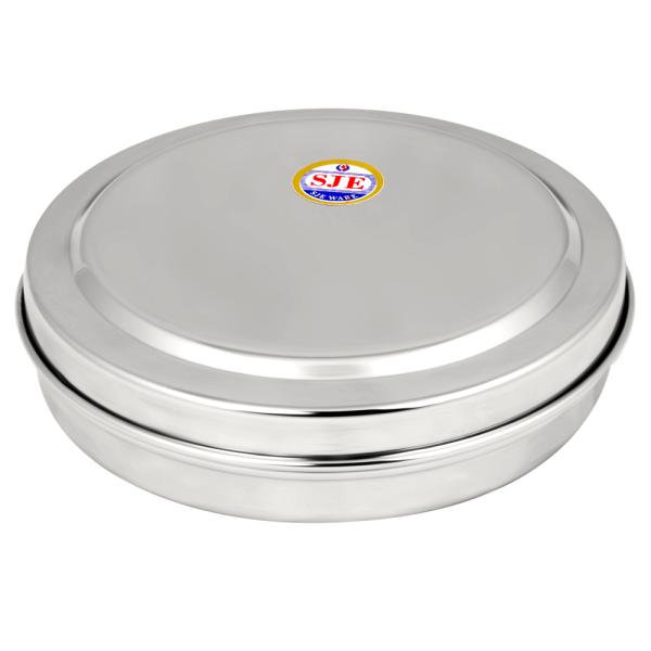 SJE Round Steel Chocolate Dabba 180 ml - JioMart