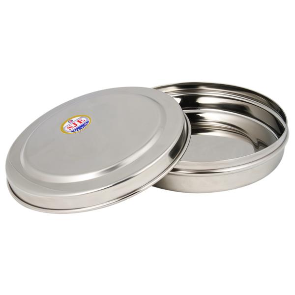SJE Round Steel Chocolate Dabba 300 ml - JioMart