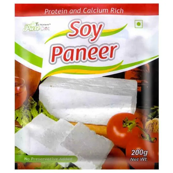 Bio Nutrients Pure Diet Soy Paneer 200 g (Pack) - JioMart