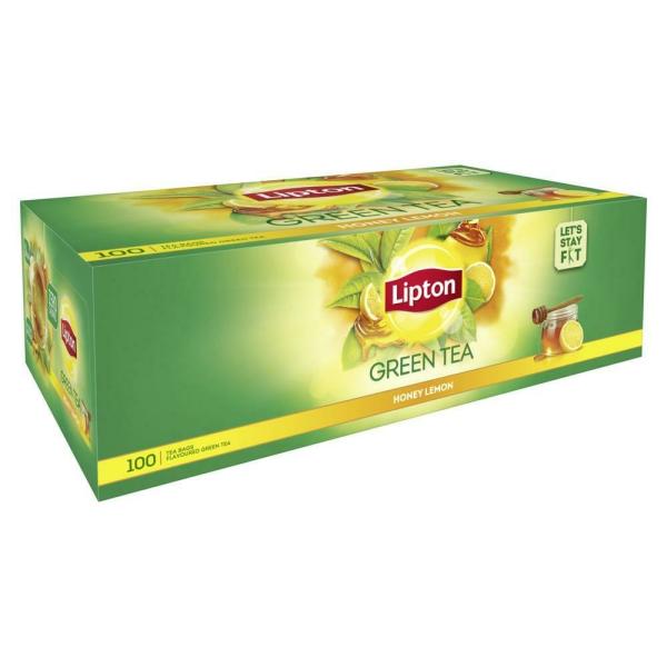 Lipton Honey & Lemon Green Tea Bags 100 pcs - JioMart