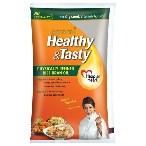 Emami Healthy & Tasty Physically Refined Rice Bran Oil 1 L - JioMart