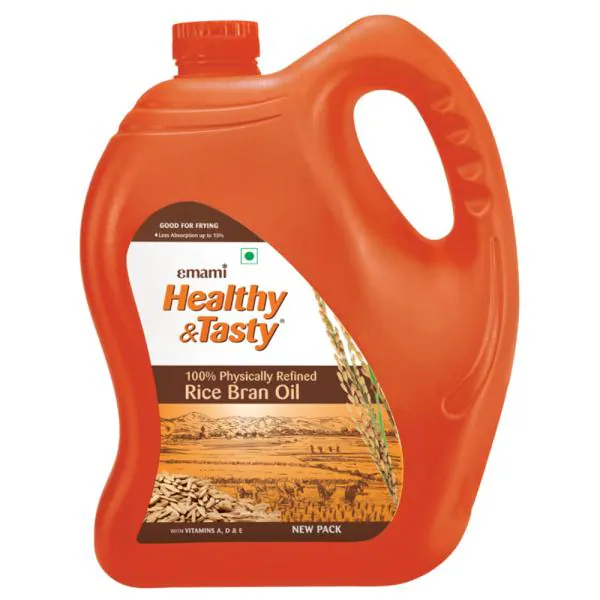 Emami Healthy & Tasty Physically Refined Rice Bran Oil 5 L - JioMart