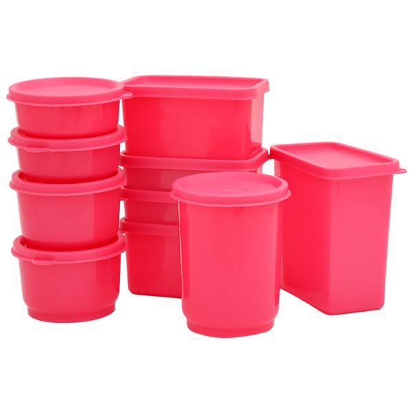 Mastercook Assorted Colour Plastic Container 1.5 L (Set of 10) - JioMart