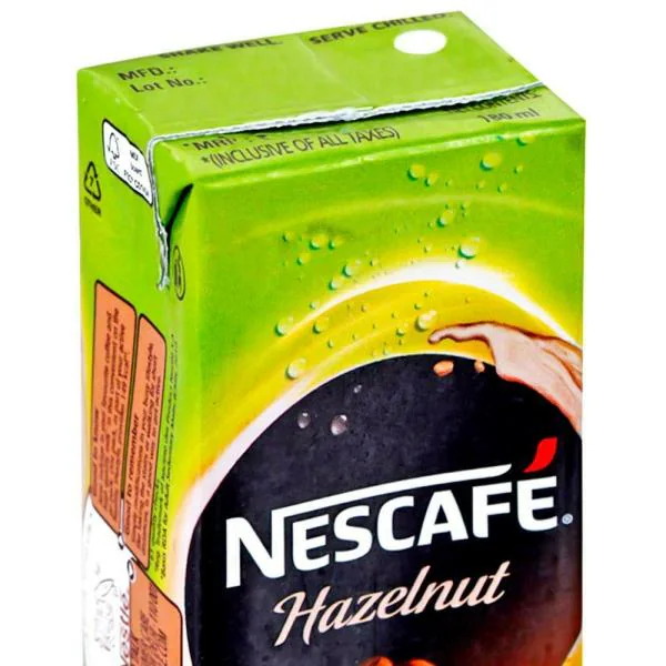 Nescafe Hazelnut Flavoured Coffee And Milk Beverage 180 ml (Tetra Pak ...