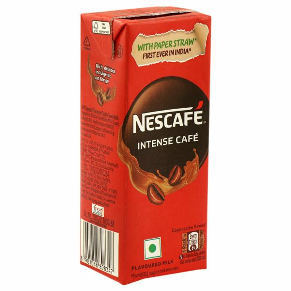 Nescafe Intense Cafe Cappuccino Flavoured Milk Beverage 180 ml (Tetra ...