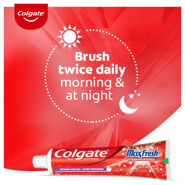 Colgate Maxfresh Spicy Fresh Red Gel Anticavity Toothpaste 150 g (Buy 3 ...