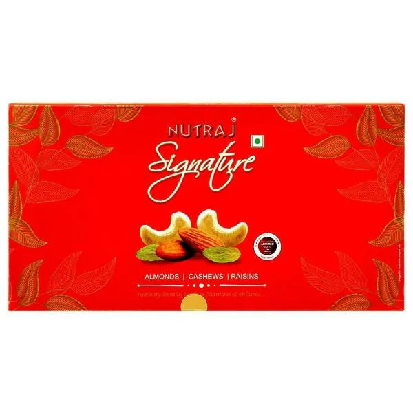 Nutraj Signature Healthy Byte Goodnees of 3 Nuts Dry Fruits Gift Pack ...