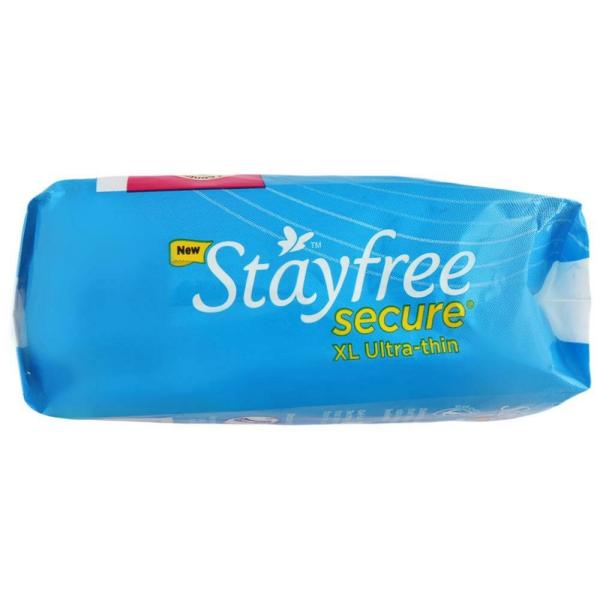 Stayfree Secure Ultra Thin Dry Cover Sanitary Napkin with Wings (XL) 6 ...