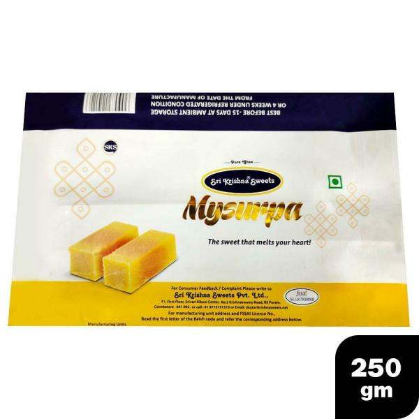 Sri Krishna Sweets Mysurpa 250 g - JioMart