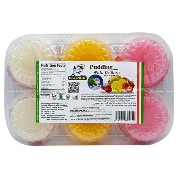 Dolphin Pudding with Nata De Coco 510 g (6 pcs) - JioMart