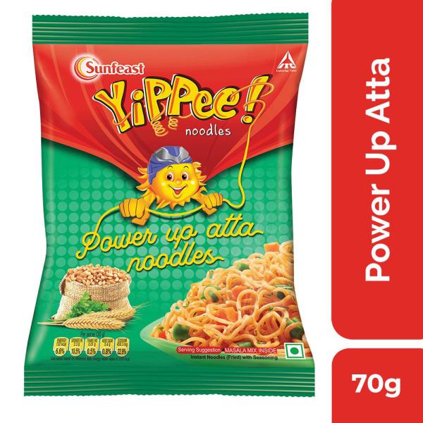 Sunfeast Yippee Power Up Masala Instant Atta Noodles 70 g - JioMart