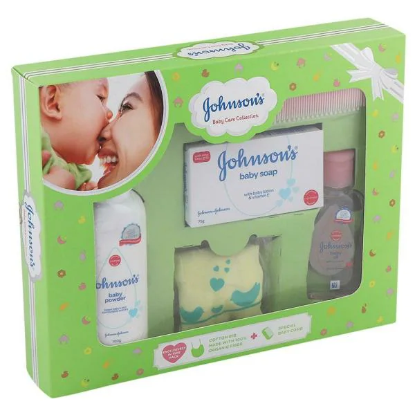 Johnson's Baby Care Green Gift Collection Set 5 pcs - JioMart