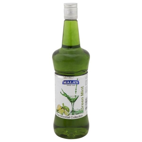 Mala's Green Mint Mocktail Syrup 1 L - JioMart