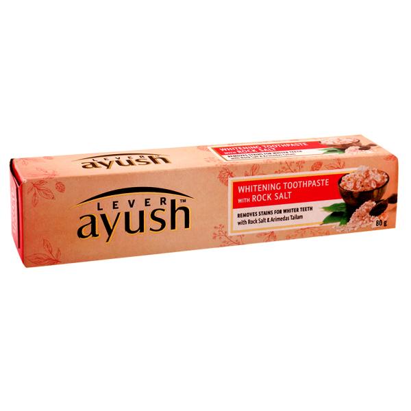 Lever Ayush Whitening Rock Salt Toothpaste 80 g - JioMart