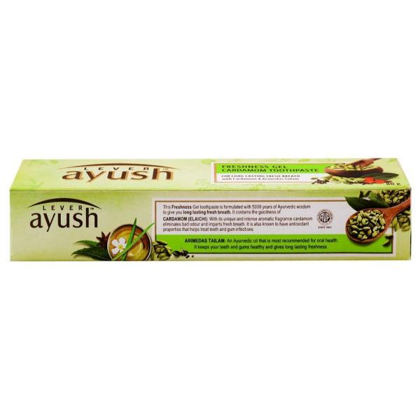Lever Ayush Freshness Gel Cardamom Toothpaste 80 g - JioMart