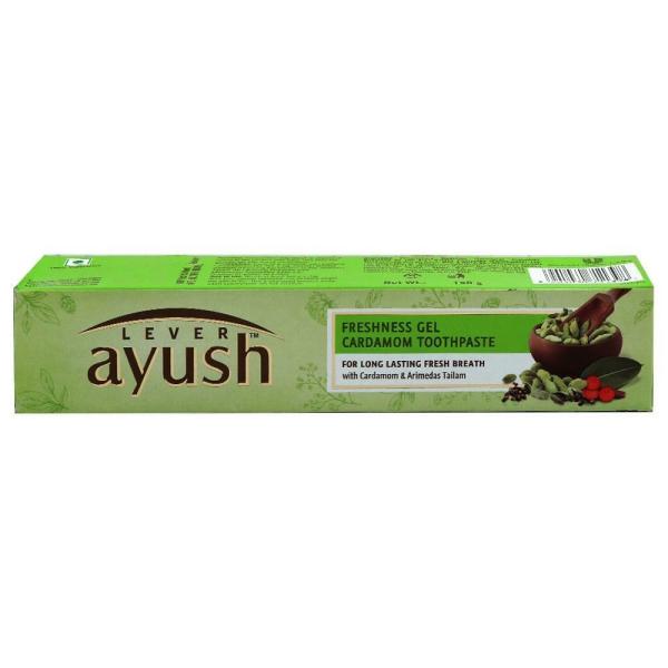 Lever Ayush Freshness Gel Cardamom Toothpaste 150 g - JioMart