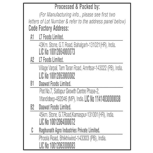 Daawat Sehat Mini Mogra 60 Basmati Rice 10 kg - JioMart