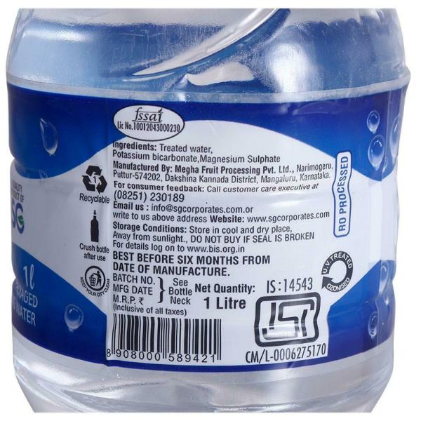 Bindu Packaged Drinking Water 1 L - JioMart