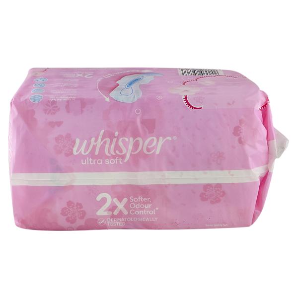 Whisper Ultra Soft Sanitary Napkin with Wings (XL+) 30 pads - JioMart
