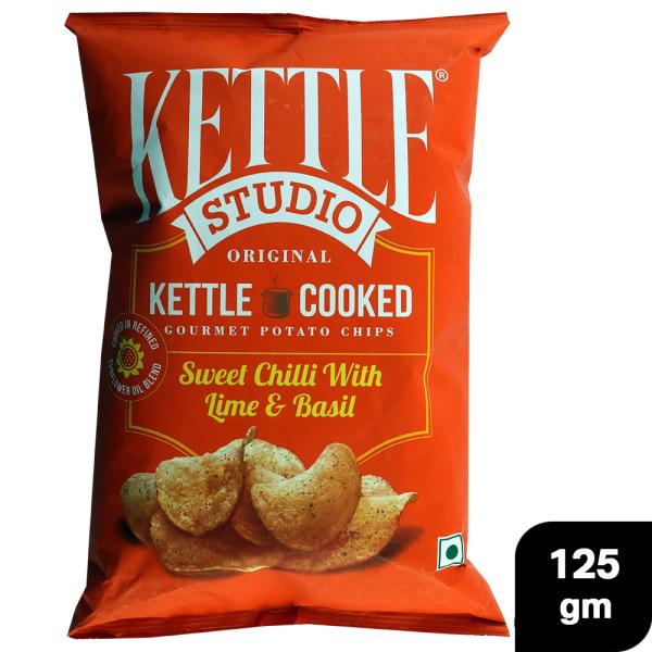 Kettle Studio Sweet Chilli with Lime and Basil Gourmet Potato Chips 125 ...