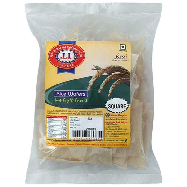 J.J. Rice Wafers Square Fryums 200 g - JioMart