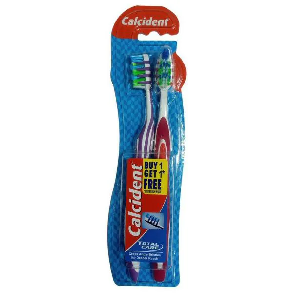 Calcident Total Care Toothbrush (Buy 1 Get 1 Free) - JioMart