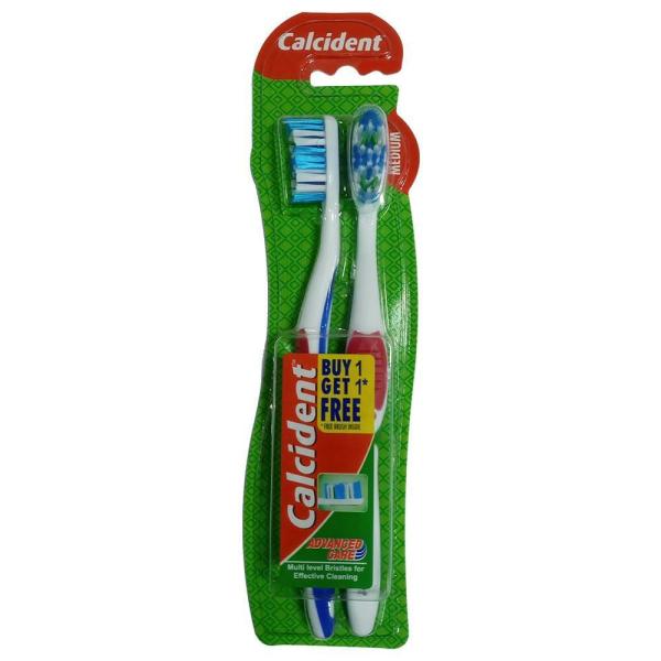 Calcident Advanced Care (Medium) Toothbrush (Buy 1 Get 1 Free) - JioMart