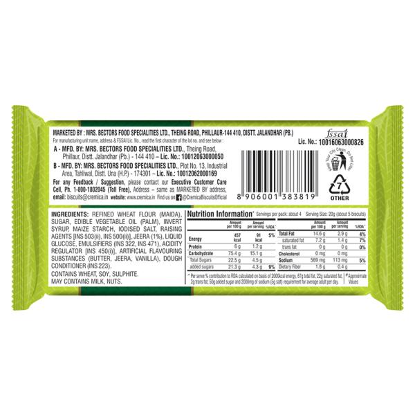 Mrs. Bector's Cremica Jeera Lite Sweet & Salty Biscuits 73 g - JioMart