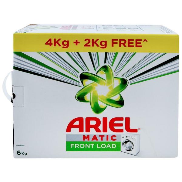 Ariel Matic Front Load Detergent Powder 4 kg (Get Extra 2 kg Free ...
