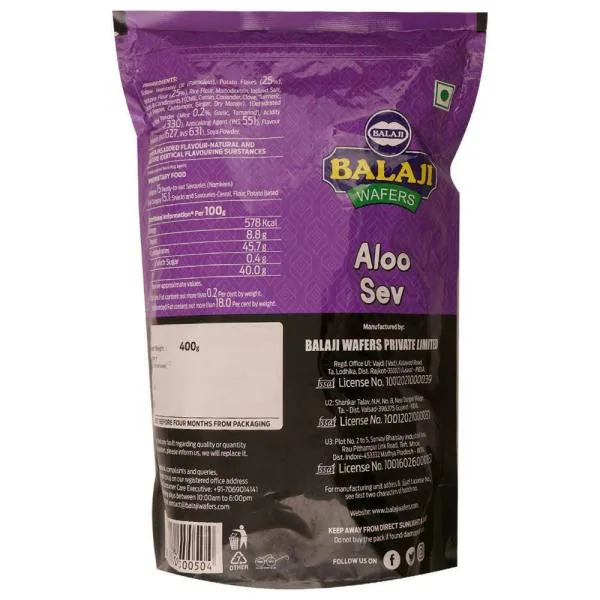 Balaji Aloo Sev 400 g - JioMart