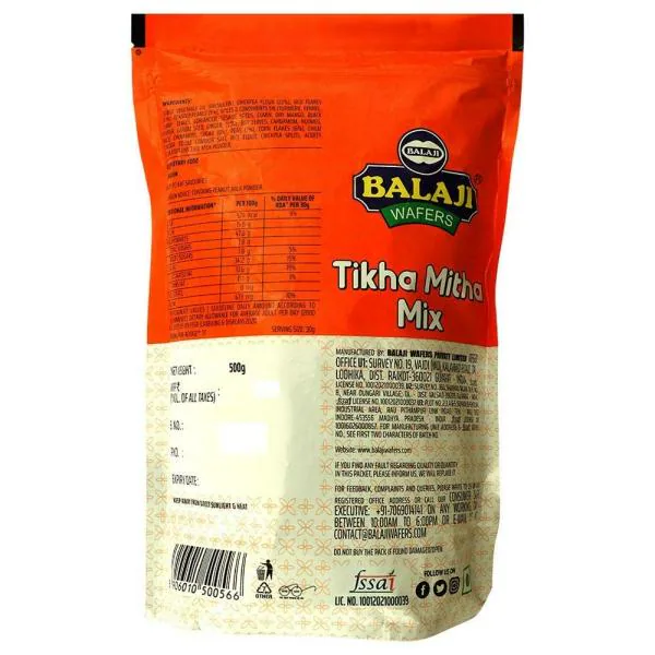 Balaji Tikha Mitha Mixture 500 g - JioMart