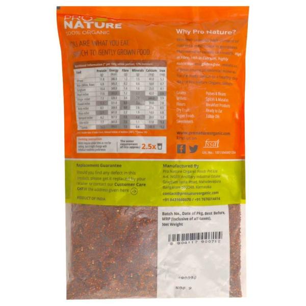 Pro Nature Organic Ragi Millet 500 g - JioMart