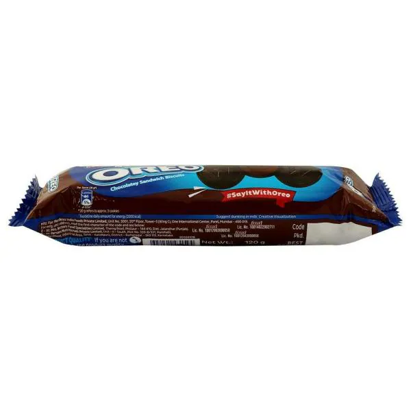 Cadbury Oreo Chocolate Creme Biscuits 120 g - JioMart