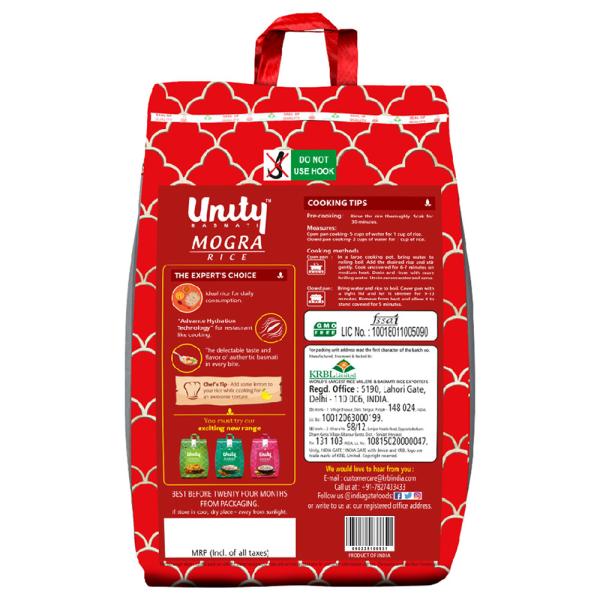 Unity Mogra Basmati Rice 10 kg - JioMart