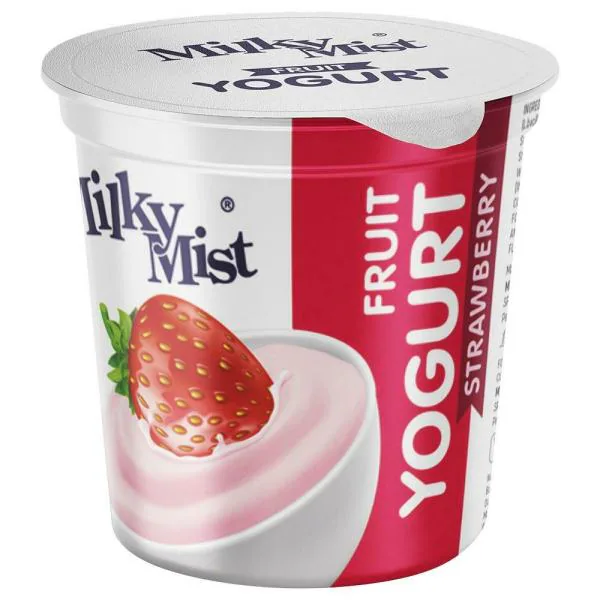 Milky Mist Strawberry Fruit Yogurt 100 g (Cup) - JioMart