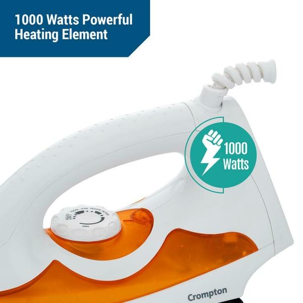 Crompton PD Plus Orange & White Dry Iron 1000 W - JioMart