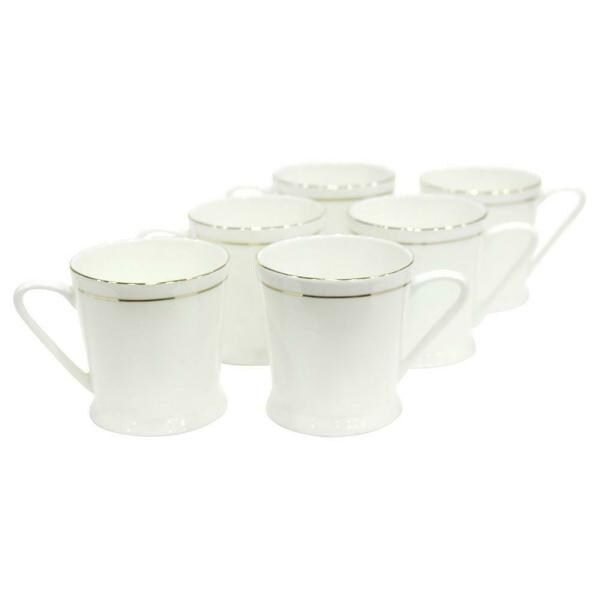 BP Bharat Goldline Assorted Ceramic Coffee Mug 180 ml (Set of 6) - JioMart