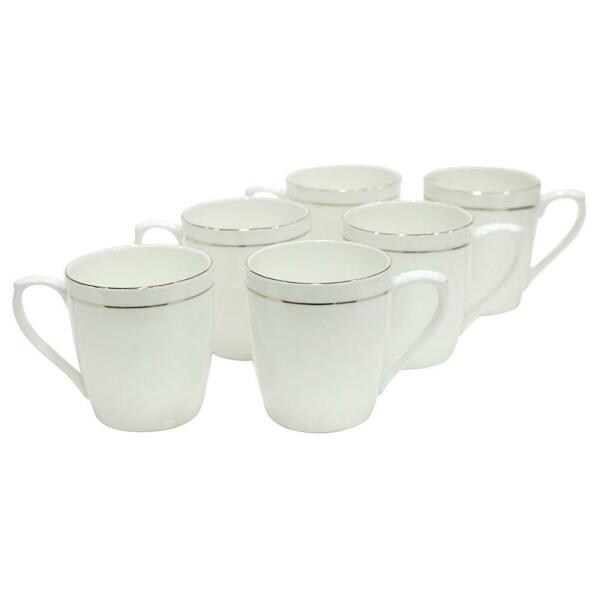 BP Bharat Goldline Assorted Ceramic Coffee Mug 180 ml (Set of 6) - JioMart