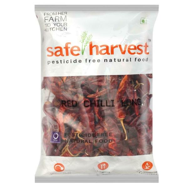 Safe Harvest Long Red Chilli 200 g - JioMart